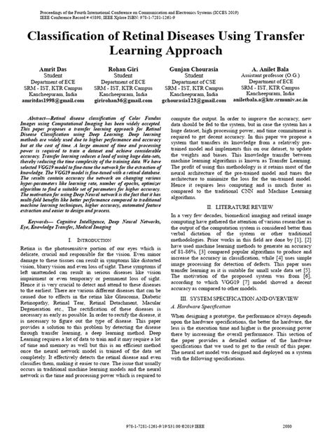 retinal disease classification using transfer learning pdf