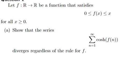 solved let f r → r be a function that satisfies 0 f x x