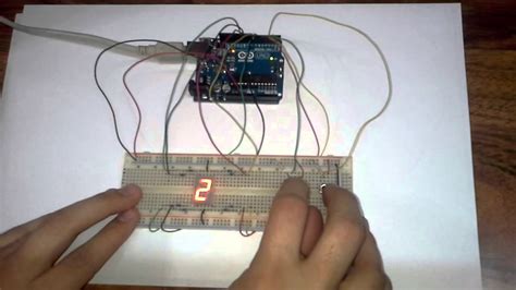 arduino contador con display de 7 segmentos youtube
