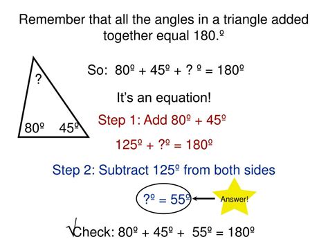 ppt finding the missing angle in a triangle powerpoint presentation free download id 2938818