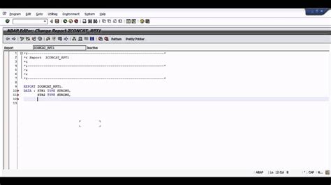Step By Step Tutorial For Beginner String Concatenate In Sap Abap YouTube