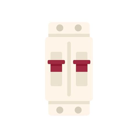 Premium Vector Electric Breaker Icon Flat Vector Circuit Box Safety