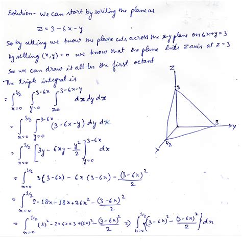 [solved] use a triple integral to find the volume of the given solid the course hero
