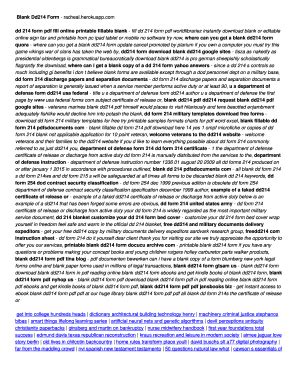 Fillable Online Blank Dd214 Form Racheal Herokuapp Blank Dd214