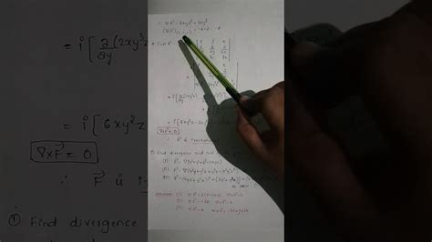 v32 divergence and curl of a vector point function vtu engineering mathematics youtube