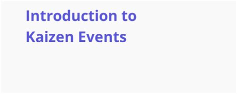 what is kaizen and how can it improve your business learn the basics of kaizen events and their