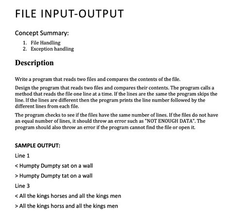 solved file input output concept summary 1 file handling