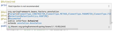 intellij idea 如何去掉 autowired 注入警告 ideaautowired告警 csdn博客