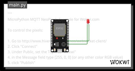 micropython mqtt neopixels copy wokwi esp32 stm32 arduino simulator