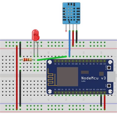 DHT11 Sensor With NodeMCU ESP8266 IoT Lab 58 OFF
