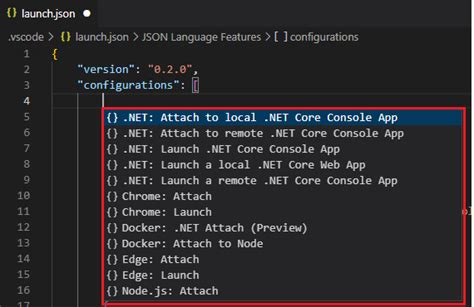 the intellisense is incorrect when adding configuration in launch json file · issue 181615