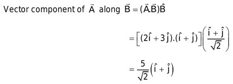 how to find component of vector along another vector