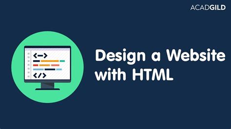 how to design website with html front end web development tutorial youtube