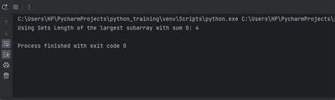find the largest subarray with 0 sum javatpoint