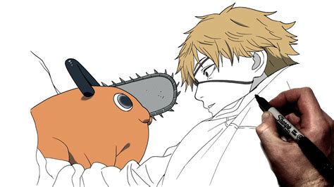 How To Draw Denji Pochita Step By Step Chainsaw Man YouTube