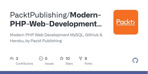 github packtpublishing modern php web development mysql github heroku modern php web