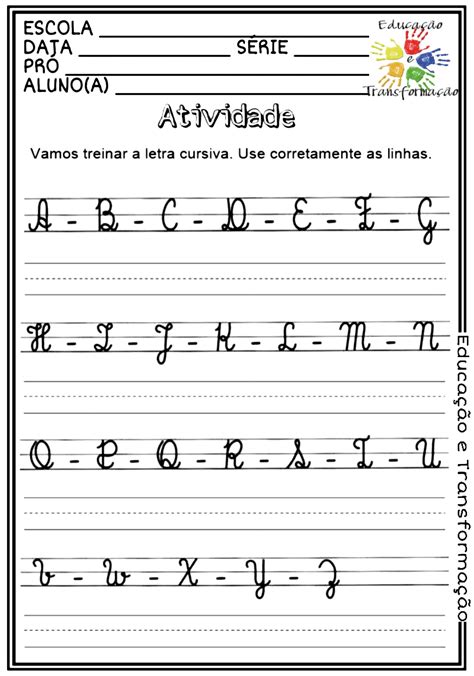 Alfabeto Cursivo Para Imprimir Fdplearn
