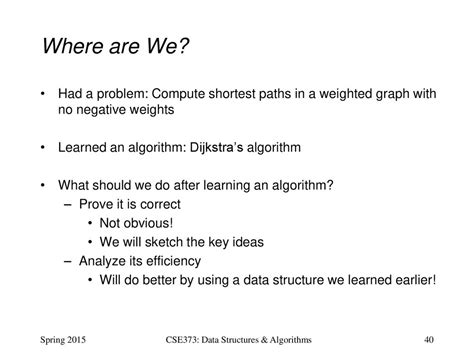 cse373 data structures and algorithms lecture 17 shortest paths ppt download