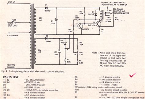 Manual Stabilizer Circuit Diagram