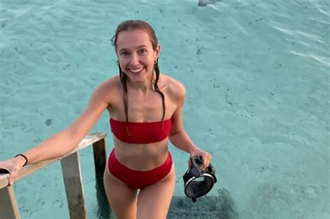 BBC Strictly S Rose Ayling Ellis Stuns In A Red Bikini During Luxury