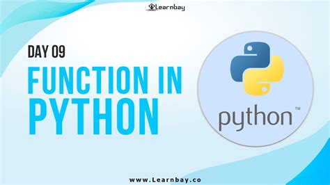 function in python day 09 learn python python tutorial learnbay youtube