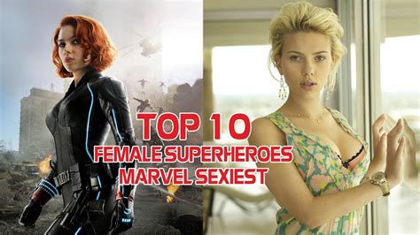 Top 10 Female Superheroes Marvel Sexiest Then And Now Hot 2019 Youtube