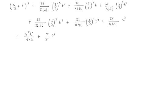 solved use the binomial theorem to expand and sim…