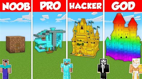 TREASURE BASE HOUSE BUILD CHALLENGE Minecraft Battle NOOB Vs PRO Vs