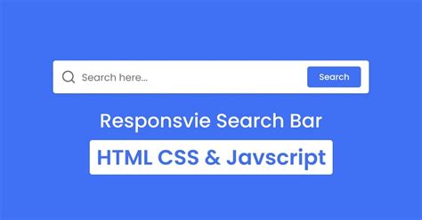 codinglab html css javascript blogs free source code create a responsive search bar in html