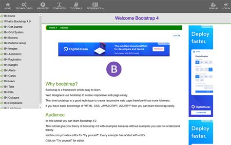 Learn Bootstrap 4 Tutorials Courses Articles Books Cheat Sheets
