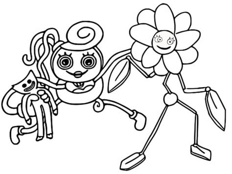 Mommy Long Legs And Daisy Coloring Page Download Print Or Color Online For Free