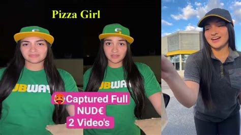 Beautiful Pizza Delivery Girl Latest Viral Of Debut Stripping Full Frontal Nud€ With Full Face