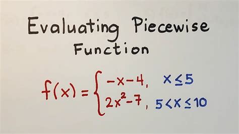how to evaluate a piecewise function general mathematics grade 11 youtube
