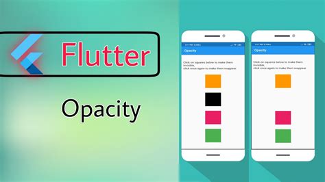 Flutter 3 Opacity Animated Opacity YouTube
