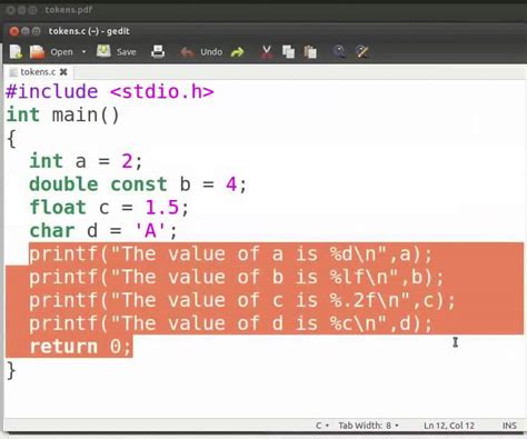 tutorial on tokens in c and c [ english ] youtube