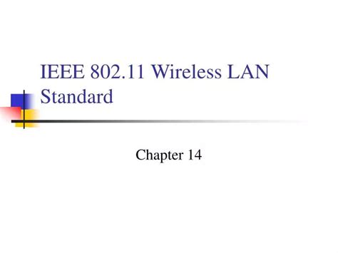 ppt ieee 802 11 wireless lan standard powerpoint presentation free download id 142338