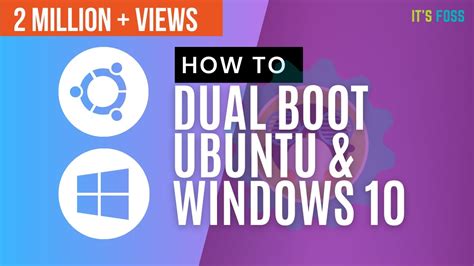 How To Dual Boot Ubuntu And Windows 10 YouTube