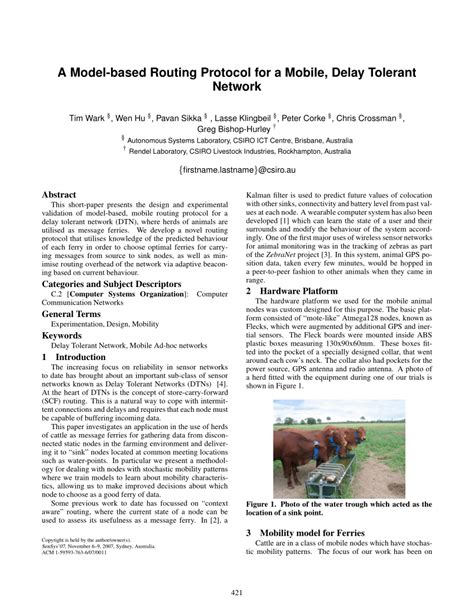 pdf a model based routing protocol for a mobile delay tolerant network