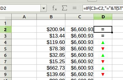 Setting The Color Of A Cell In Libreoffice Calc Depending On The Cell