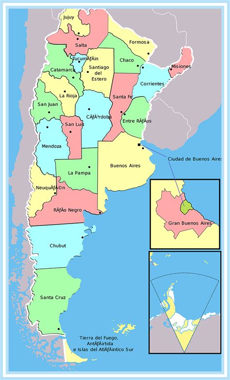 Mapa De Argentina Con Provincias Y Capitales Mapa De Argentina Porn