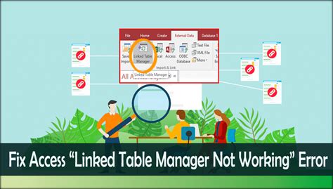 how to fix access “linked table manager not working” error