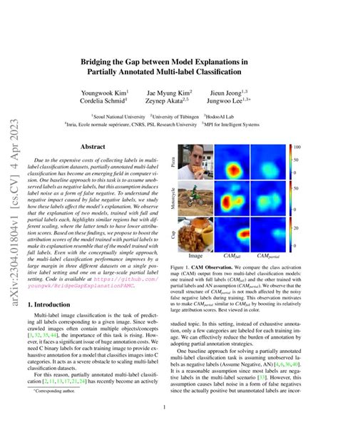 bridging the gap between model explanations in partially annotated multi label classification