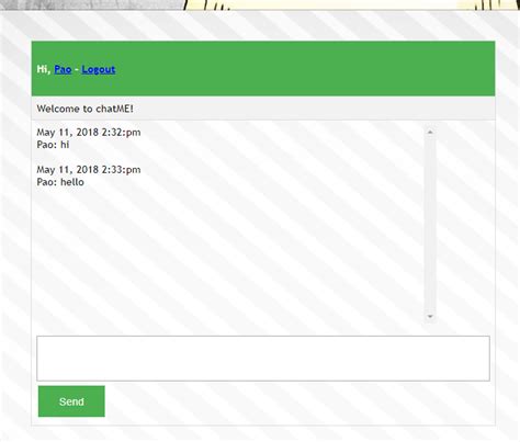 simple public chat room using php mysqli with source code sourcecodester