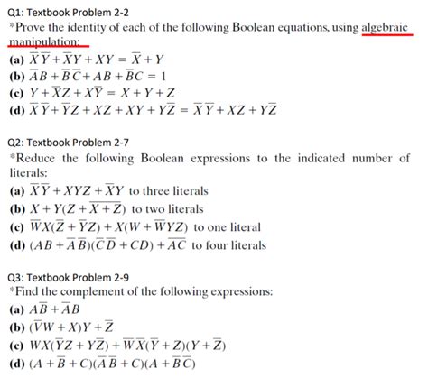 solved q1 textbook problem 2 2 prove the identity of each