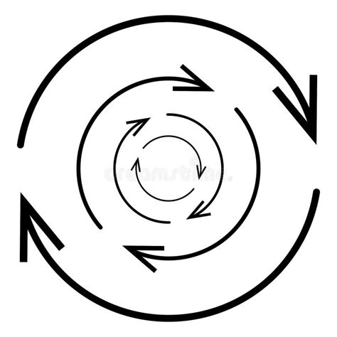Circular Circle Arrow Element As Recycling Update Refresh And Reload