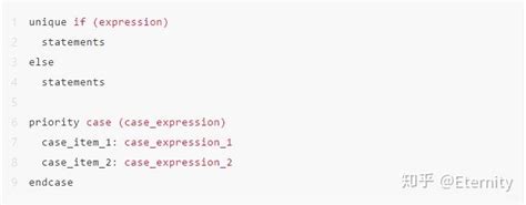 systemverilog中unique与priority 知乎