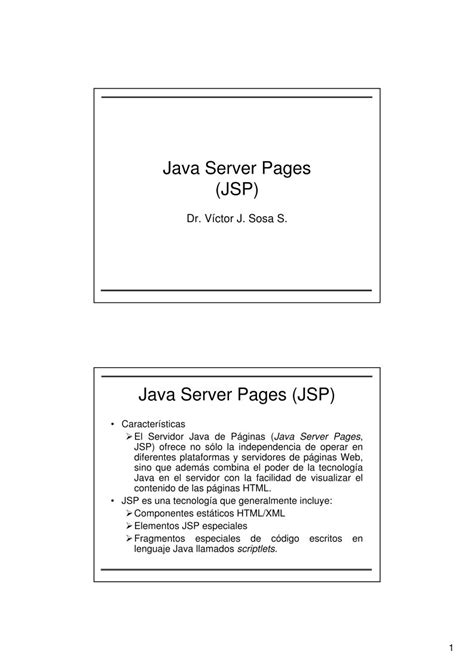 pdf de programación java server pages jsp
