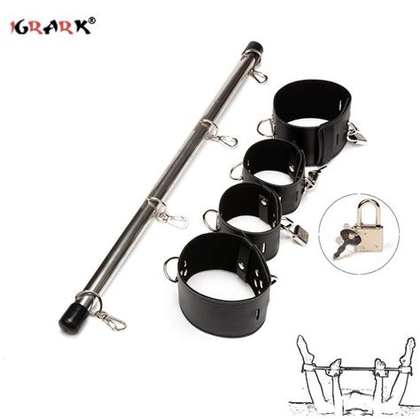 Bondage Spreader Bar Sex Toys Restraints With Handcuffs Foot Wrist Cuffs Lock Bdsm Set For
