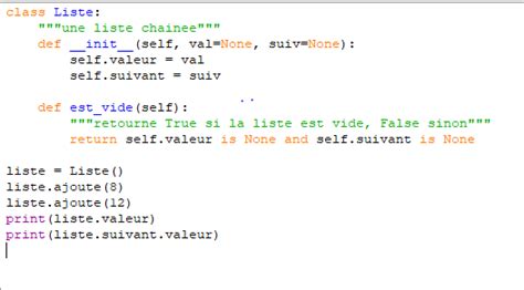 Résolu Liste chaînée PYTHON Besoin d aide par SamuelSalat