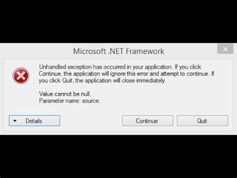Fix Unhandled Exception Has Occurred In Your Application C YouTube
